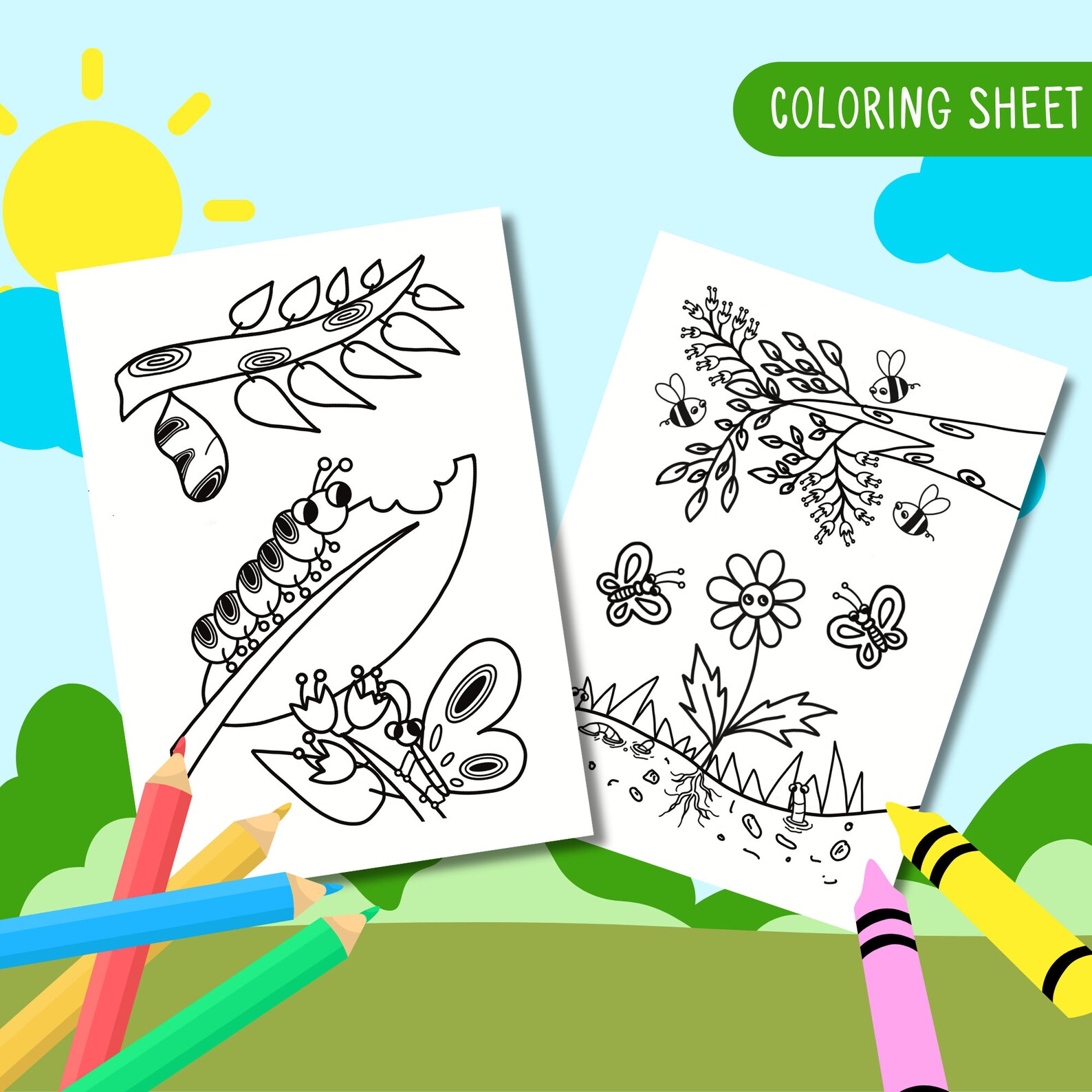 Printable Preschool Worksheets Bundle | Counting Tracing Matching ...