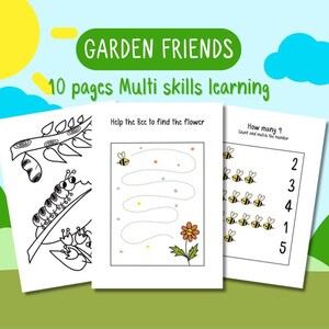 Printable Preschool Worksheets Bundle | Counting Tracing Matching ...