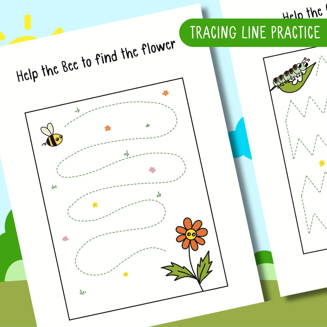 Printable Preschool Worksheets Bundle | Counting Tracing Matching ...
