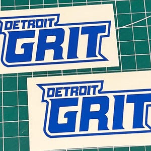 Detroit Grit Vinyl Sticker - Etsy