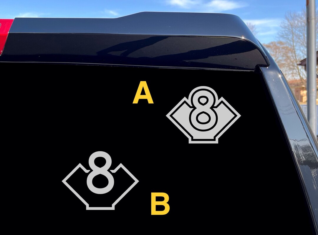 V8 Engine Sticker - Etsy