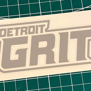 Detroit Grit Sticker - Etsy