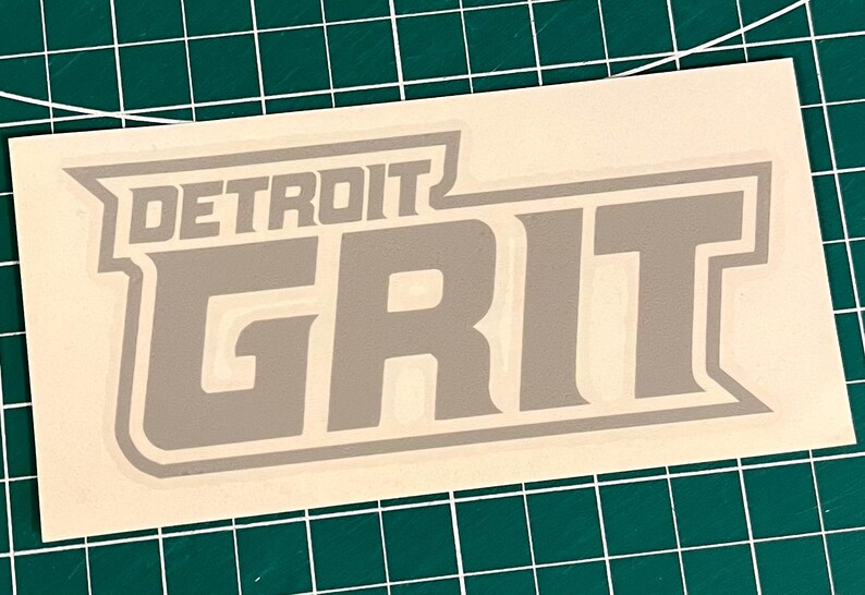Detroit Grit Sticker - Etsy