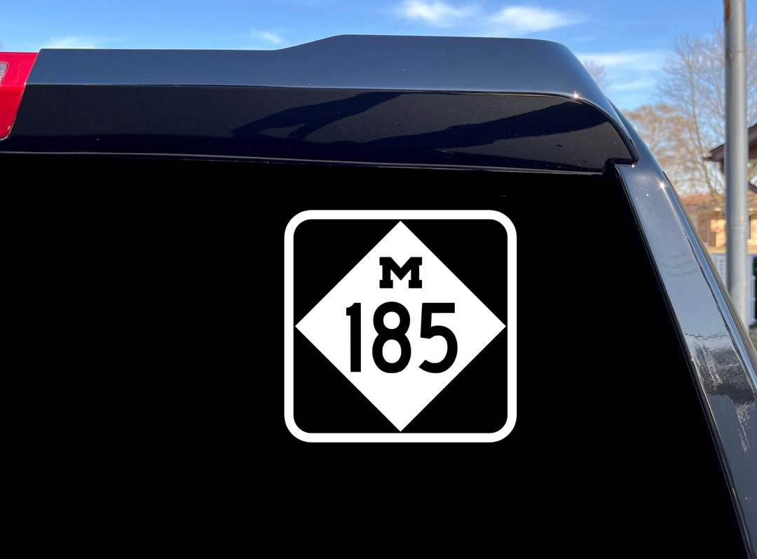 Michigan M-185 State Highway Sign Sticker - Etsy