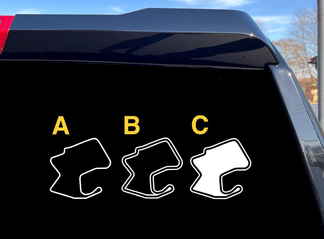 Laguna Seca Raceway Vinyl Sticker - Etsy