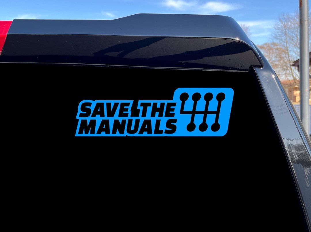Save the Manuals Vinyl Sticker - Etsy