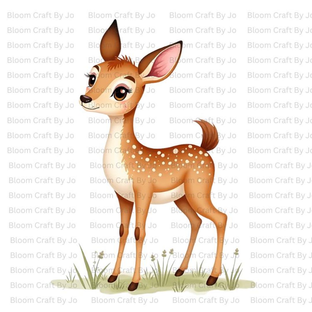 Woodland Animal Clip Art Bundle – Deer – Classic Watercolor Forest ...