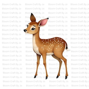 Woodland Animal Clip Art Bundle – Deer – Classic Watercolor Forest ...