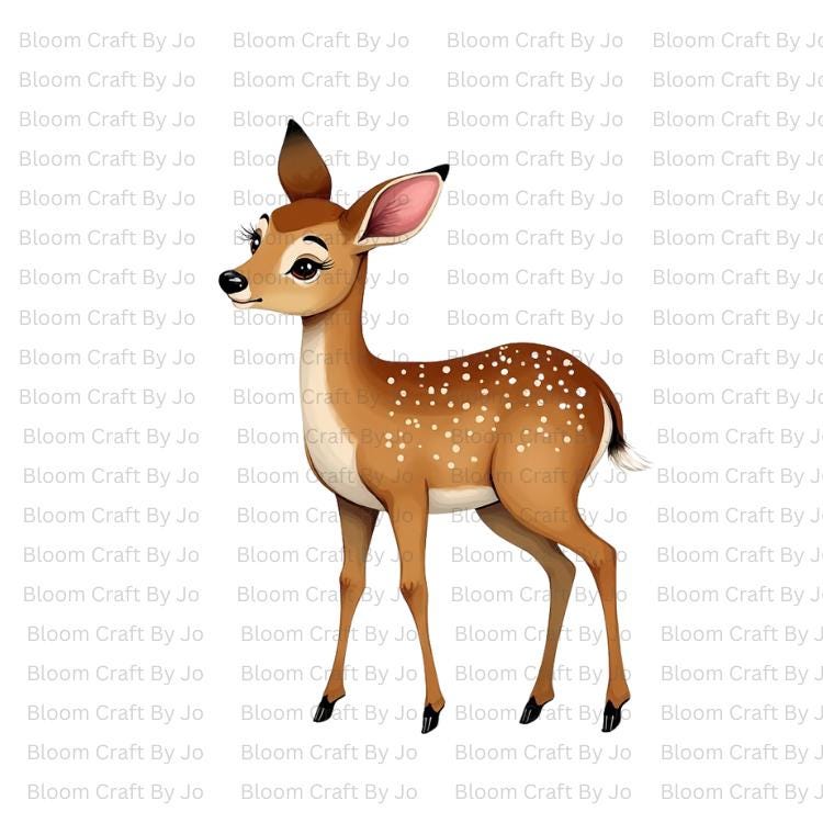 Woodland Animal Clip Art Bundle – Deer – Classic Watercolor Forest ...