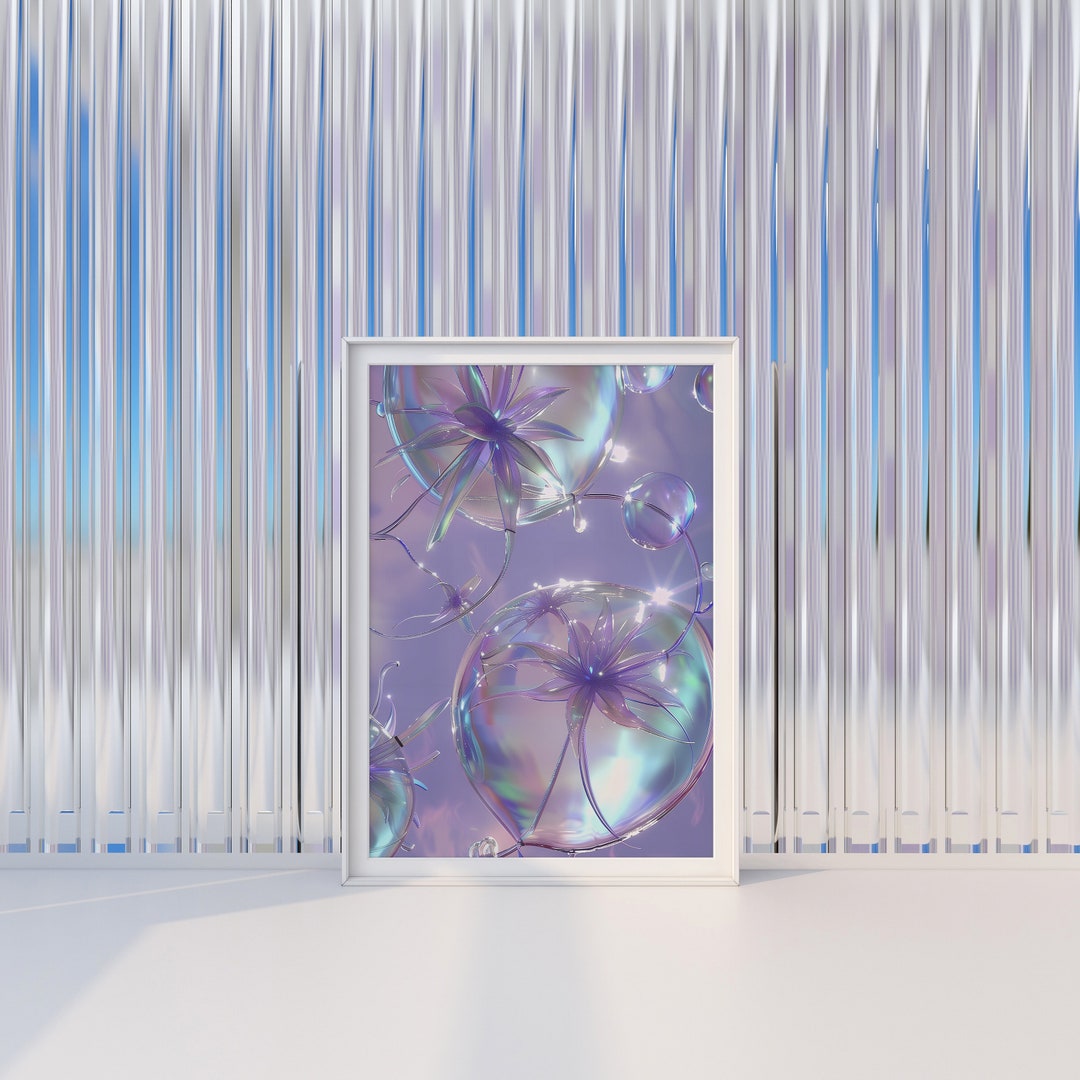 Iridescent Bubbles Poster 2 - Etsy