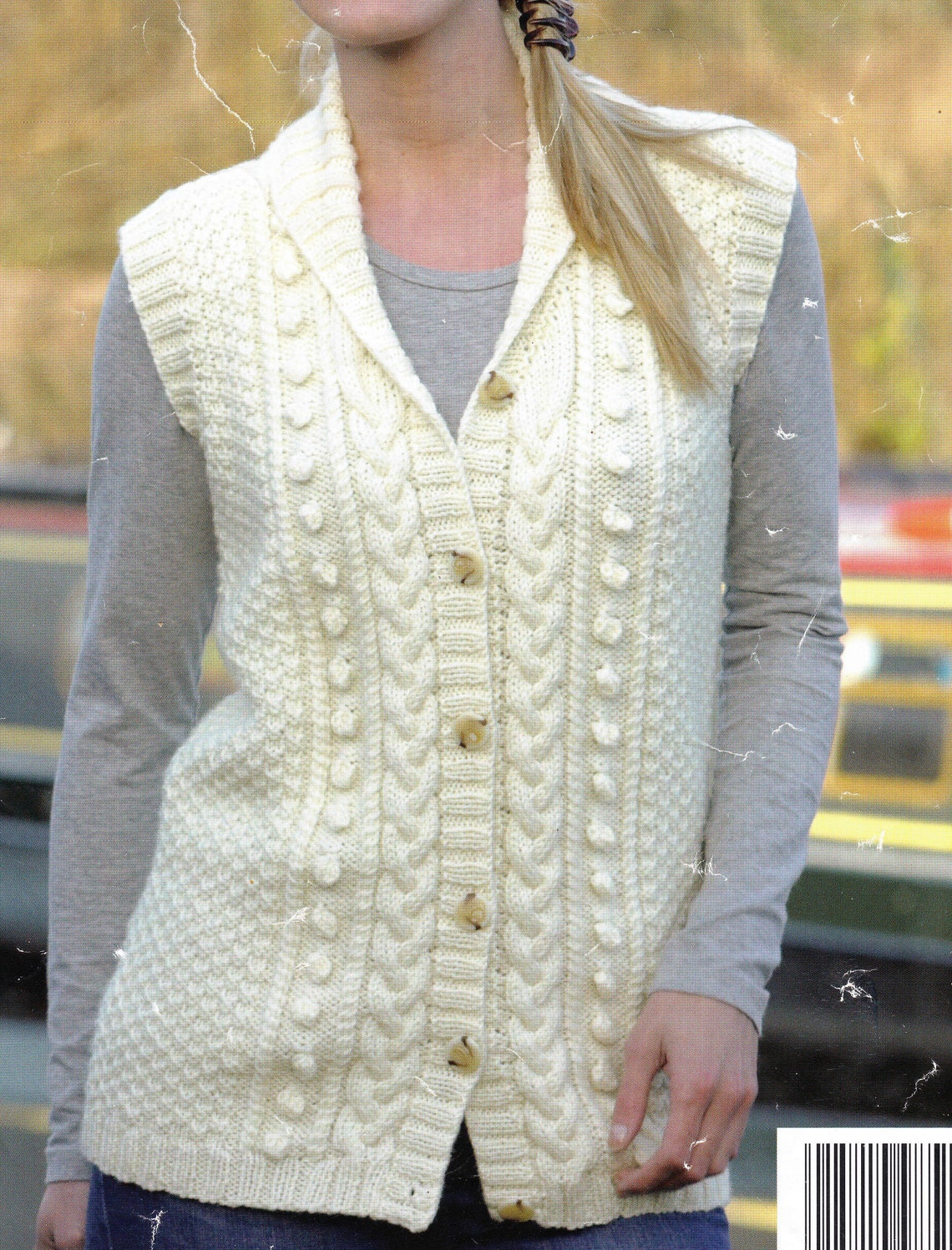 Woman's Winter Cable & Bobble Aran Jacket ~ Cardigan * Waistcoat* 28 ...