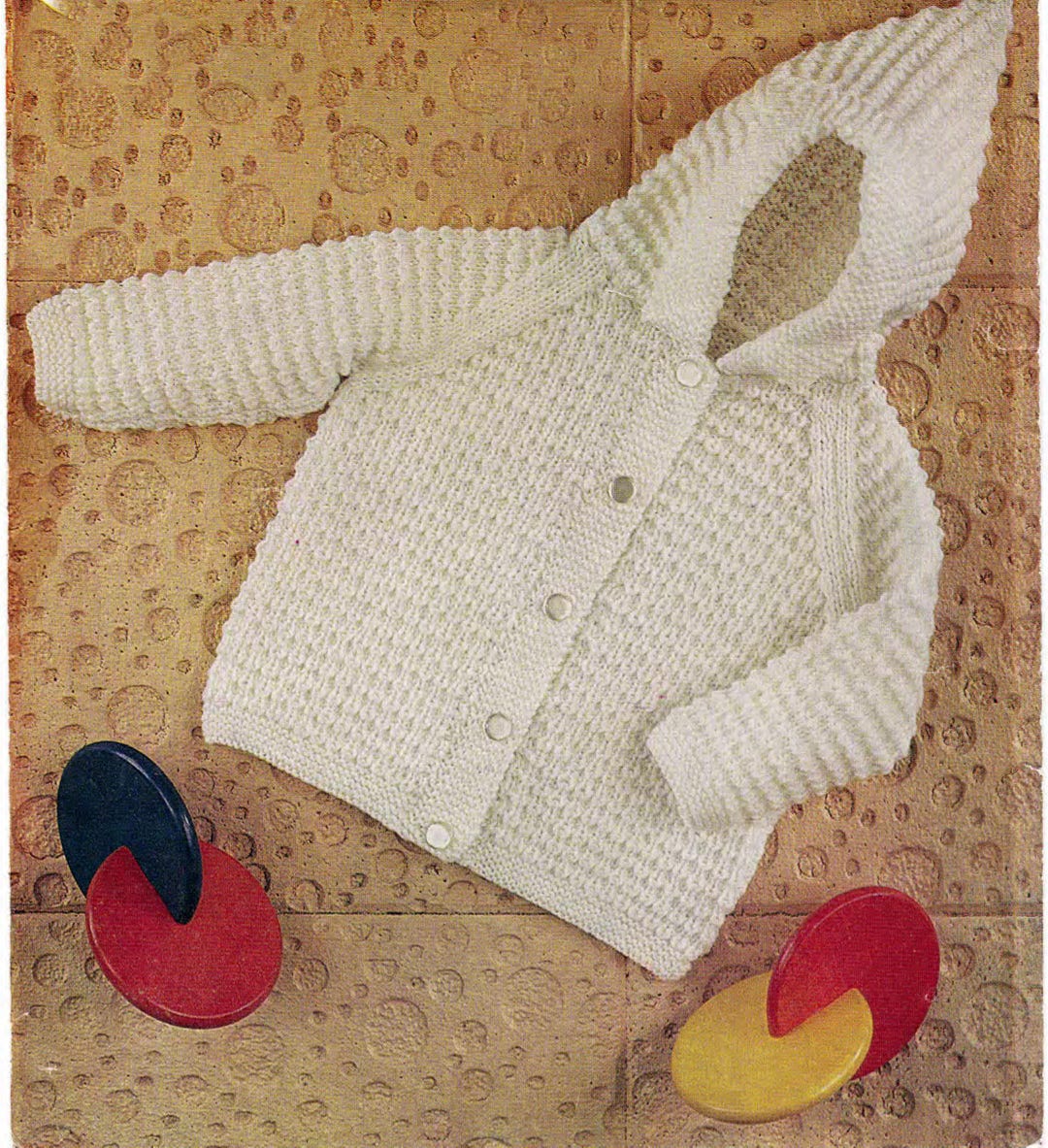 Easy Beginner Baby Hooded Jacket -boy or Girl- Dk-8ply Knitting Pattern ...