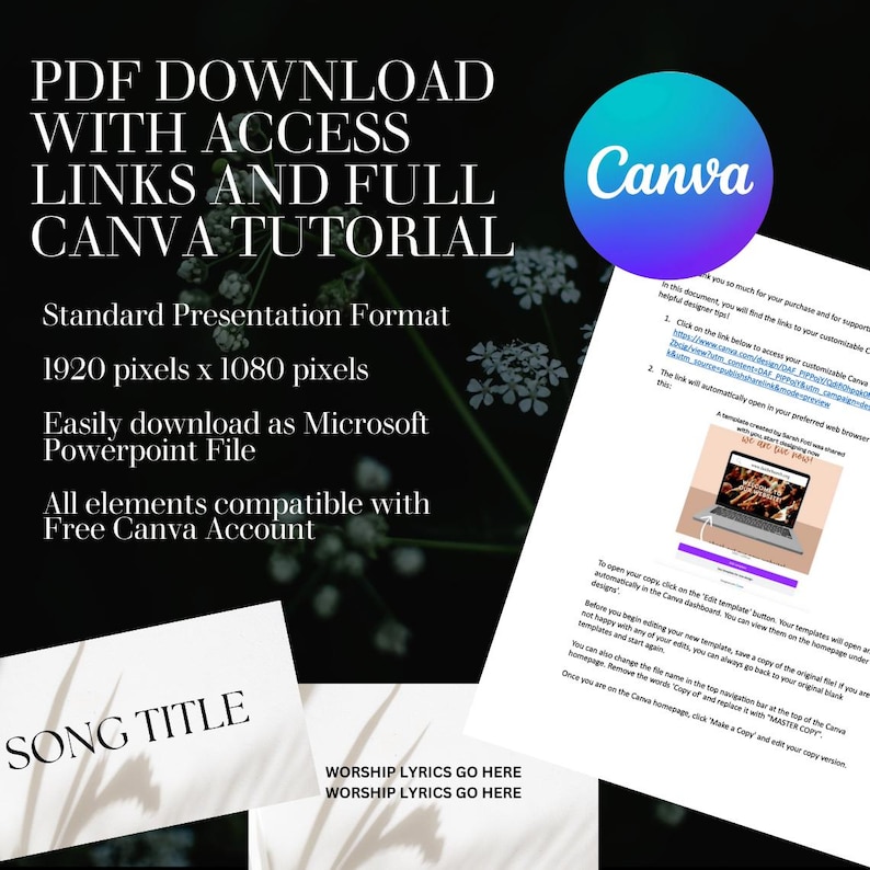 Modern Church Worship Slides Template Bundle | Canva Editable Design - Etsy
