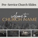 Modern Pre-service Church Slides | Canva Template - Etsy Canada