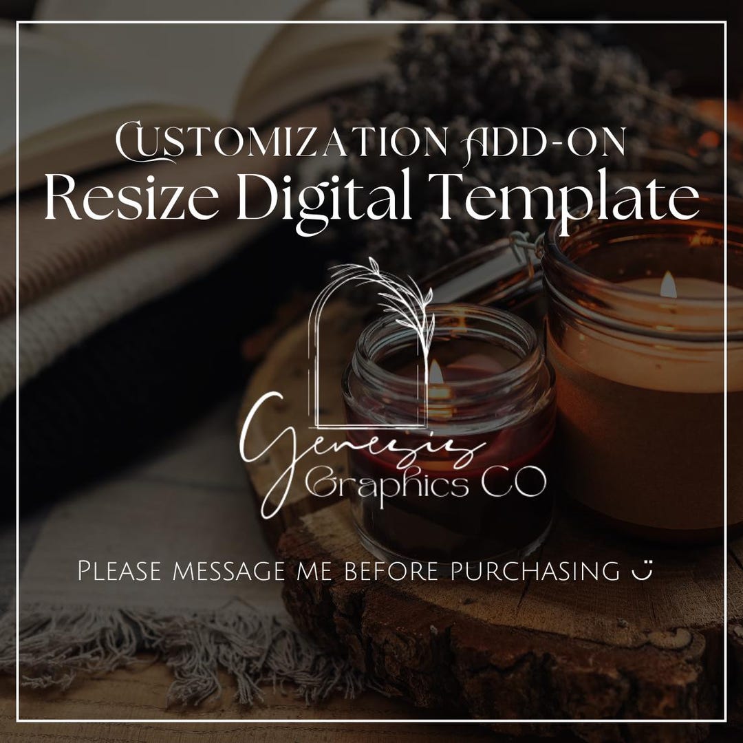 Resize Design Template Add-on - Etsy