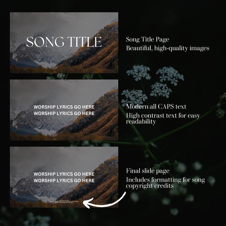 Modern Church Worship Slides Template Bundle | Canva Editable Design - Etsy