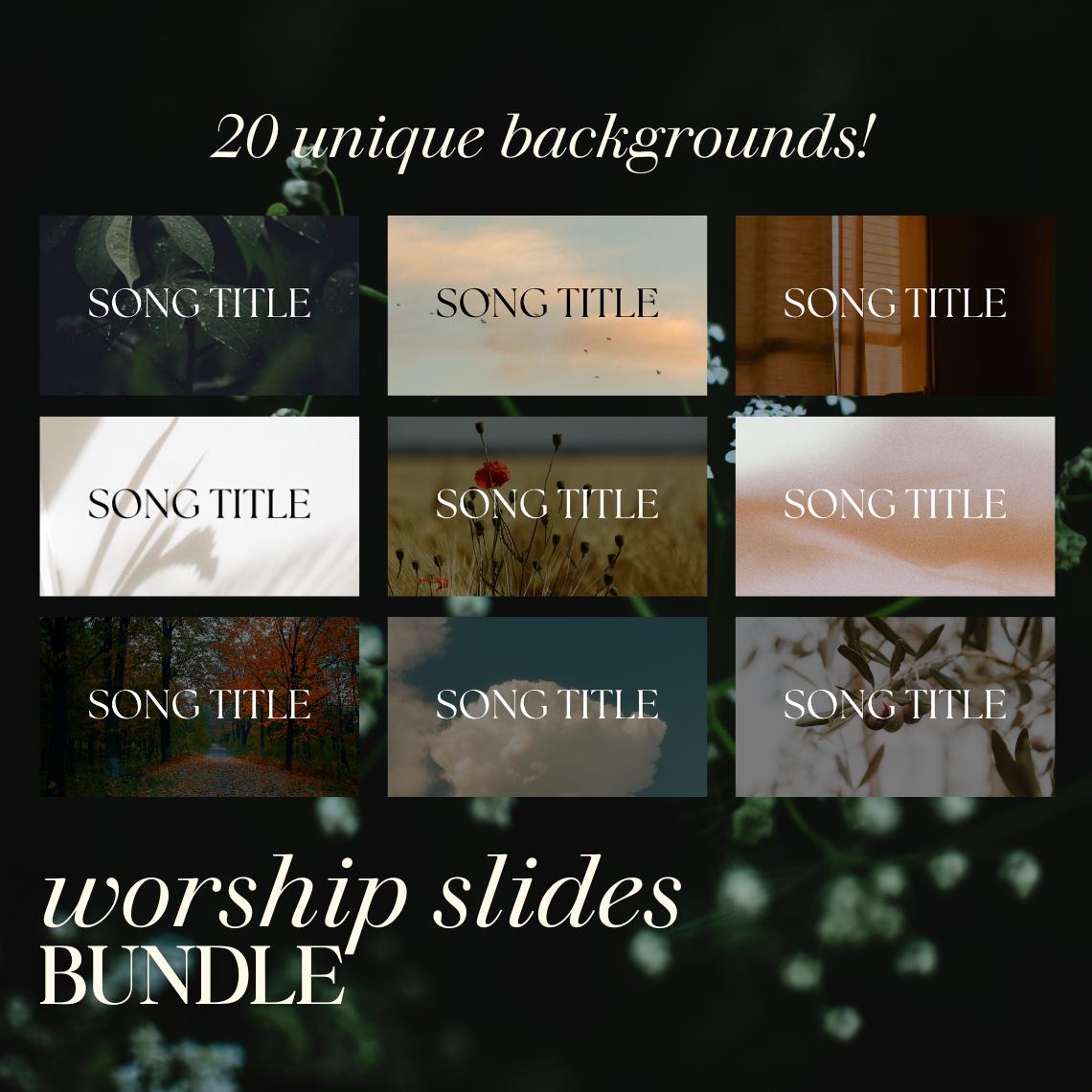 Modern Church Worship Slides Template Bundle | Canva Editable Design - Etsy