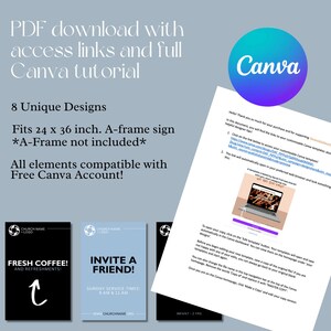 Modern Church A-frame Signs Template - Etsy