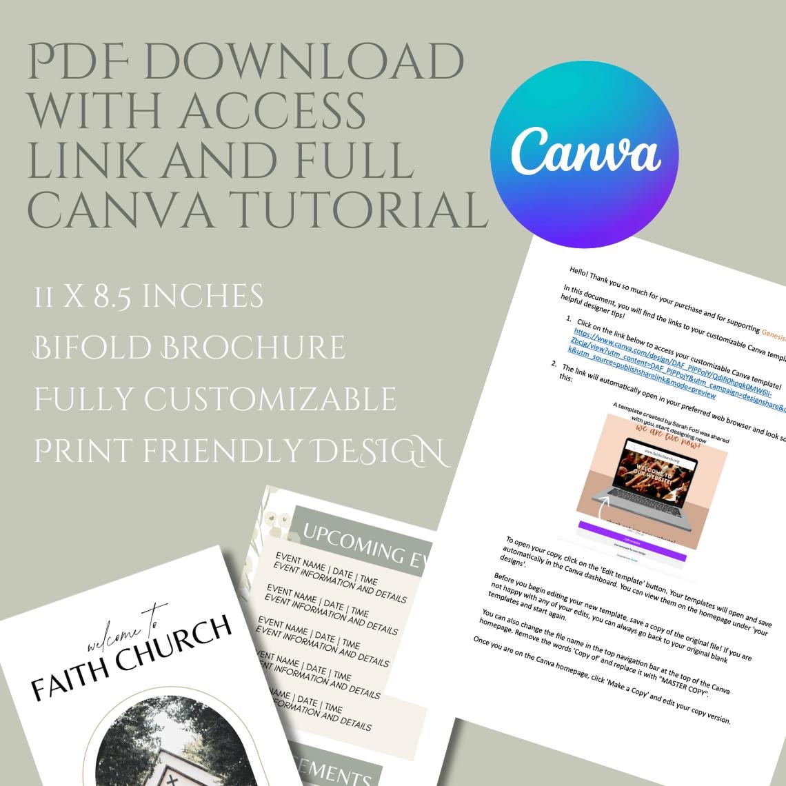 Simple Church Bulletin - Etsy