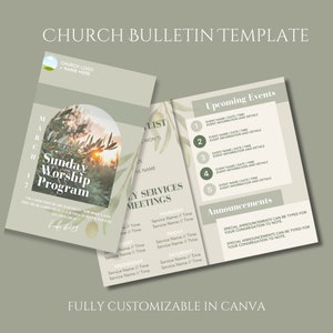 Modern Church A-frame Signs Template - Etsy