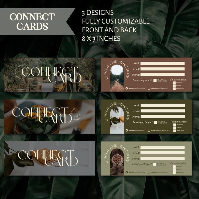 Complete Church Branding Bundle | Earthy-themed Canva Templates - Etsy