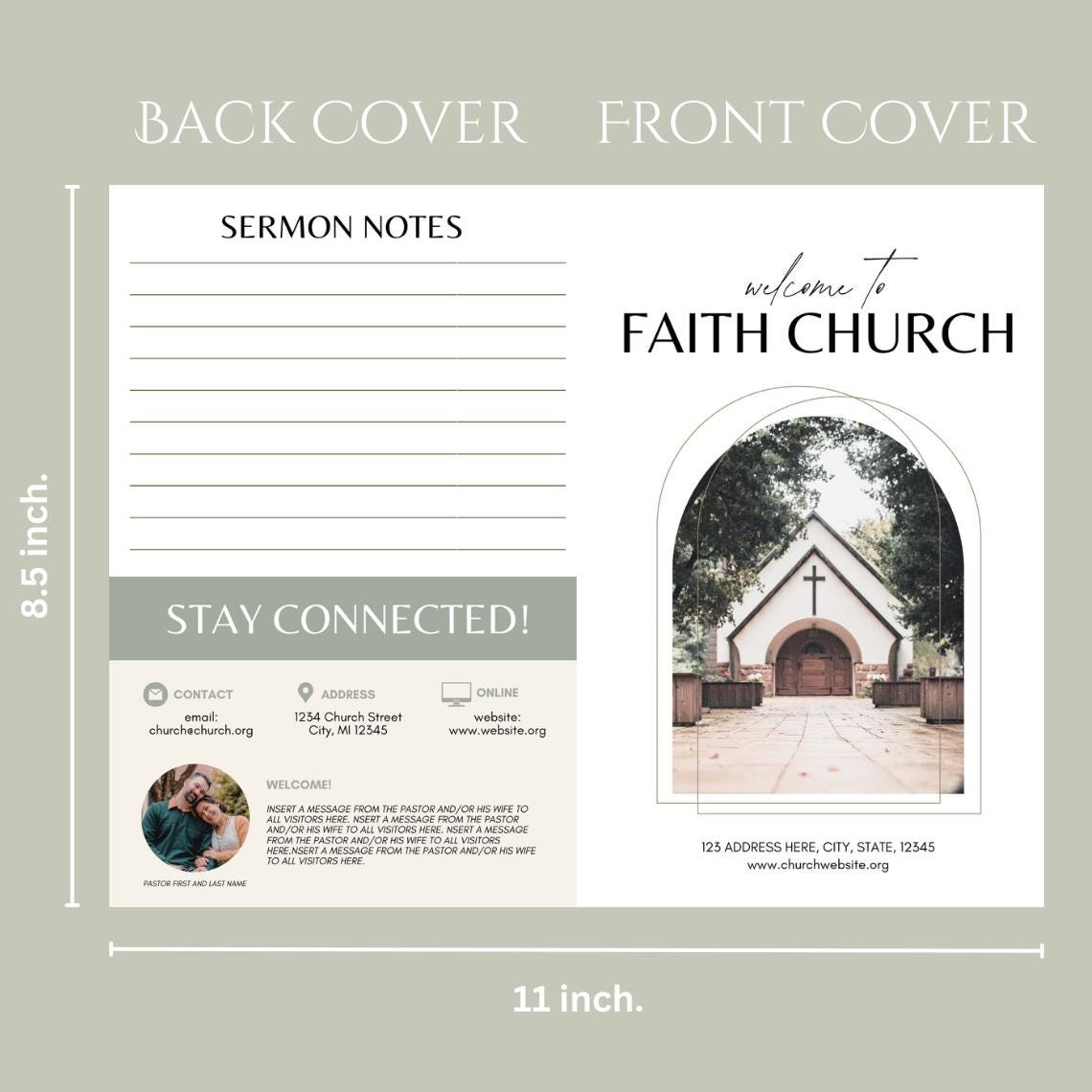 Simple Church Bulletin - Etsy