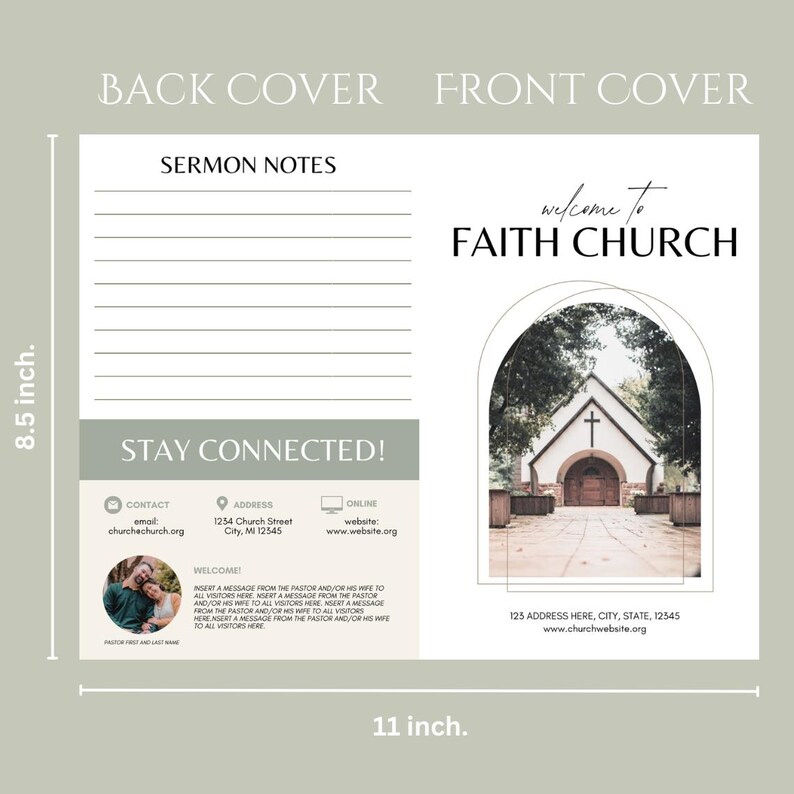 Simple Church Bulletin - Etsy