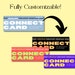 Modern Church Connect Card Template | Canva Editable Design - Etsy