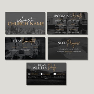 Modern Pre-service Church Slides | Canva Template - Etsy