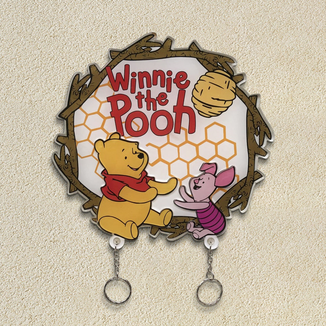 Winnie the Pooh Mica Keychain, Winnie the Pooh Keyring, Pooh Keychain ...