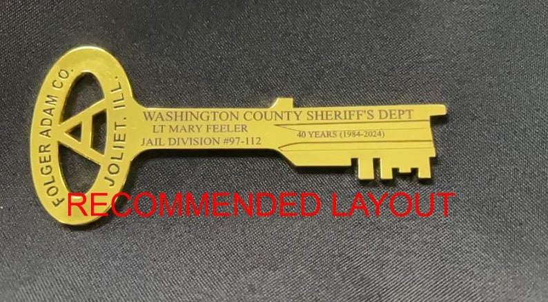 Corrections Bit Key Replica Engraved - Etsy