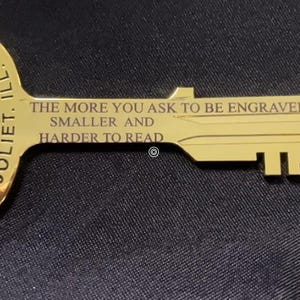 Corrections Bit Key Replica Engraved - Etsy