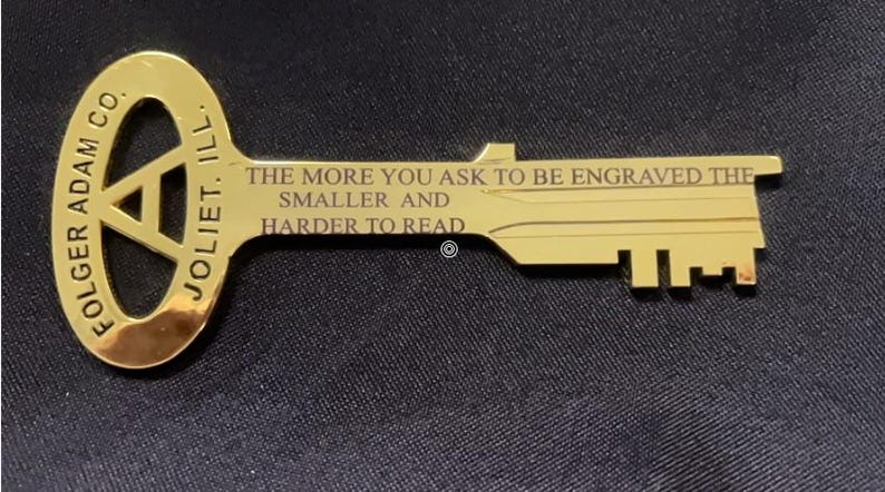 Corrections Bit Key Replica Engraved - Etsy