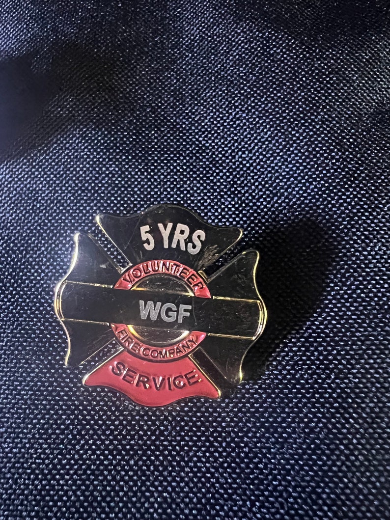 Volunteer Fireman's Years of Service Pins - Etsy