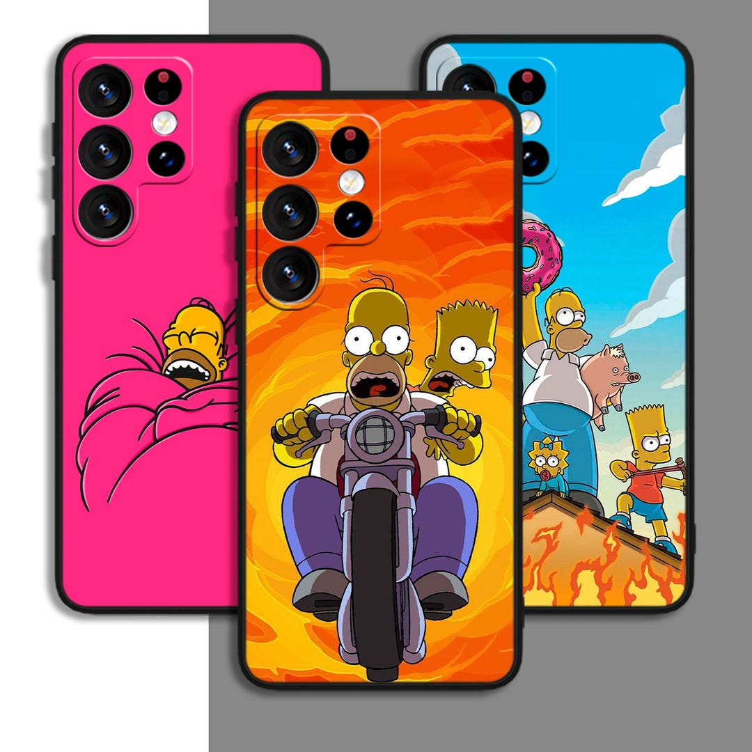 Cool Simpsons Art Phone Case for Samsung A55 A54 A15 A16 S23 S24 S25 FE ...