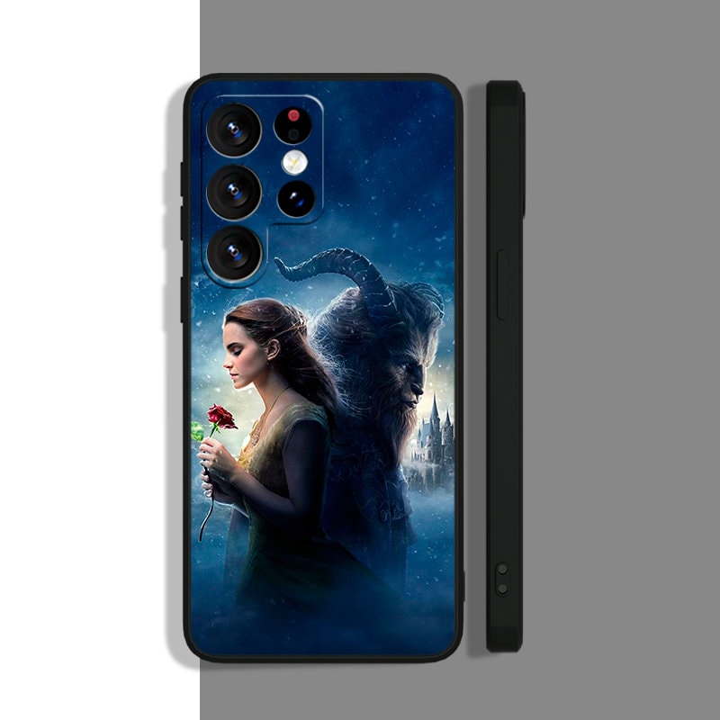 Cute Beauty Beast Cartoon Art Phone Case for Samsung A54 A53 S21 S23 ...