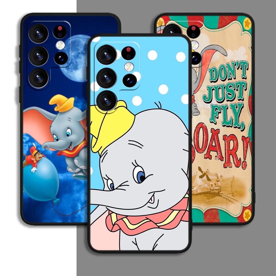 Cartoon Dumbo Funny Art Phone Case for Samsung A54 A53 A16 S23 S24 S25 ...