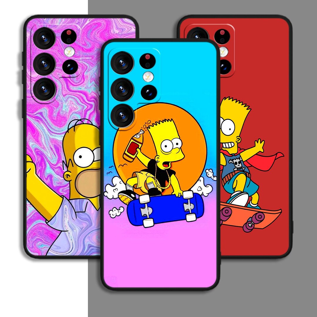 Cool Simpsons Art Phone Case for Samsung A55 A54 A15 A16 S23 S24 S25 FE ...