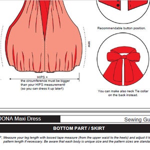 Dona Women Dress Sewing Pattern With High Neck Collar, Prom Dress ...