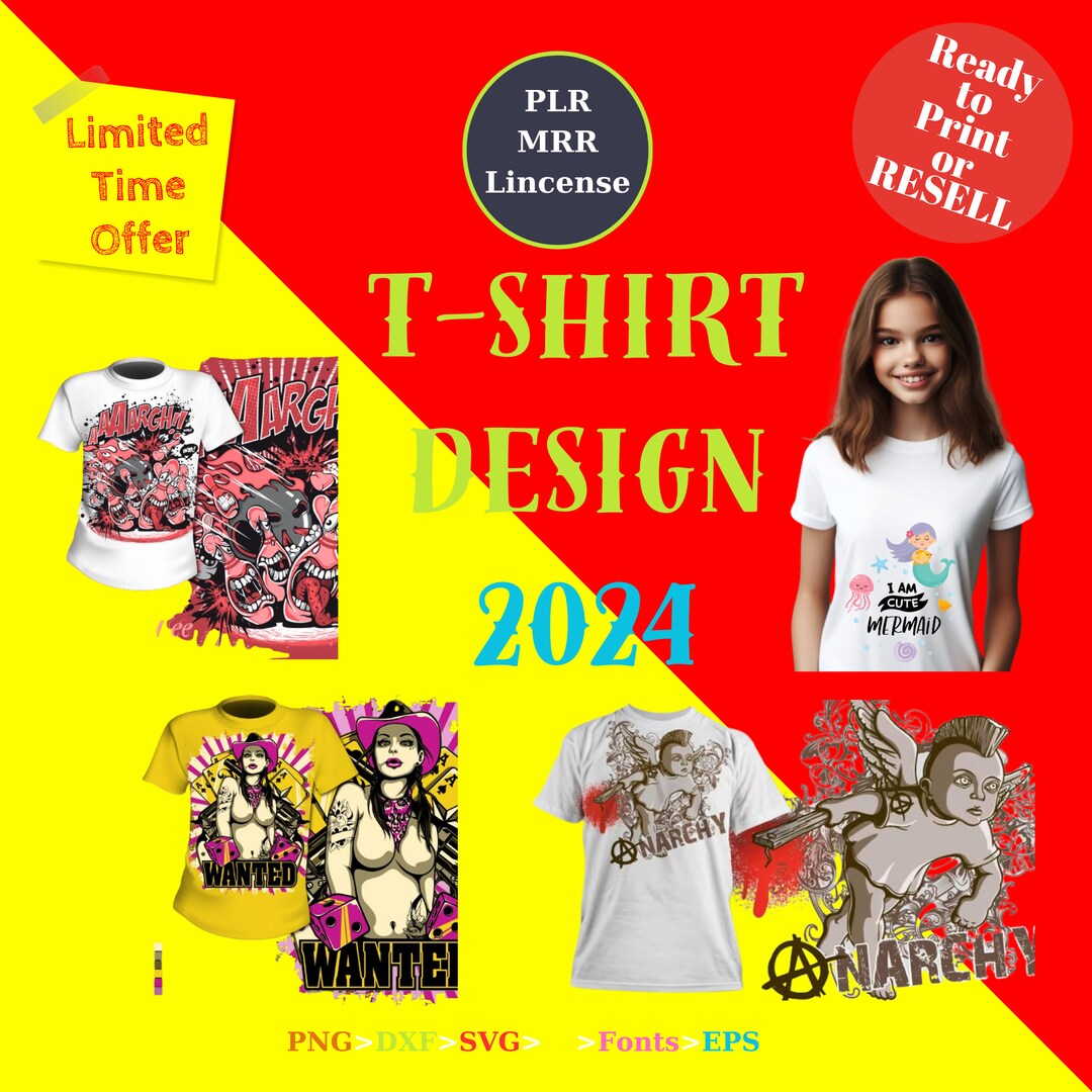 T-shirt Designs Bundle to Resell Instant Download & Master Resell ...