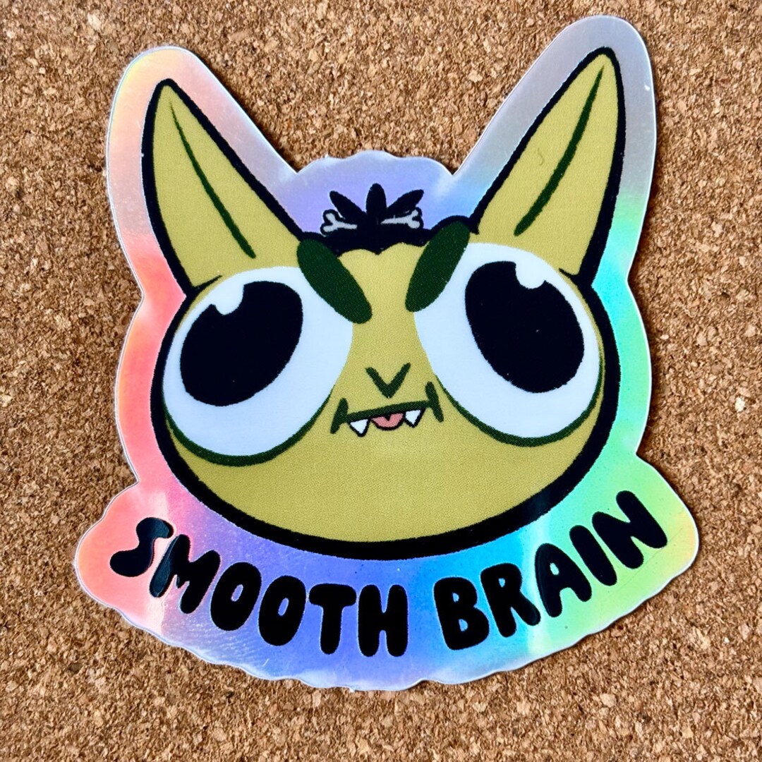 Smooth Brain Goblin Sticker - Etsy