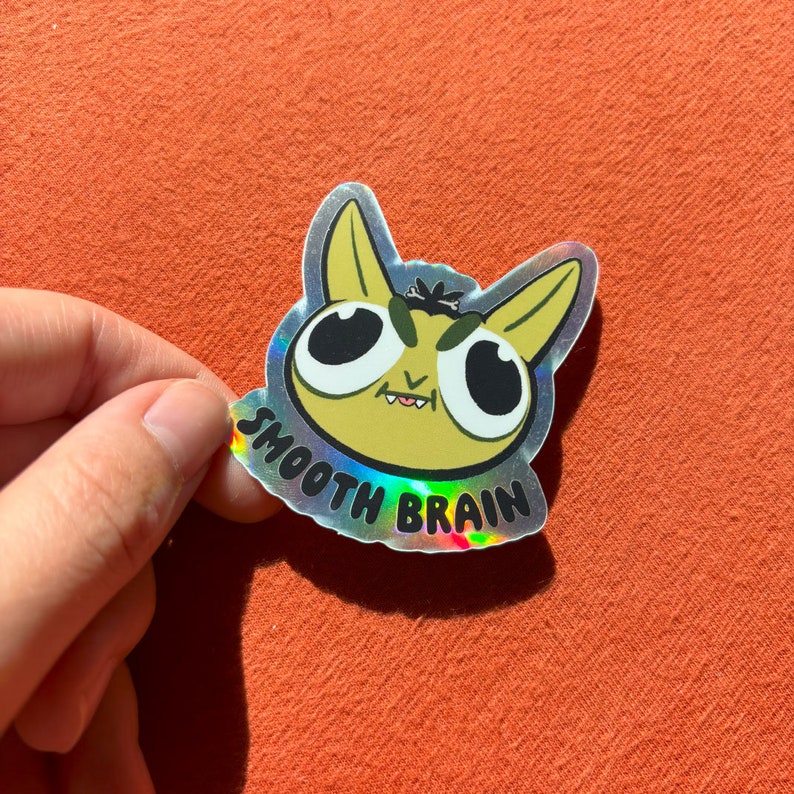 Smooth Brain Goblin Sticker - Etsy