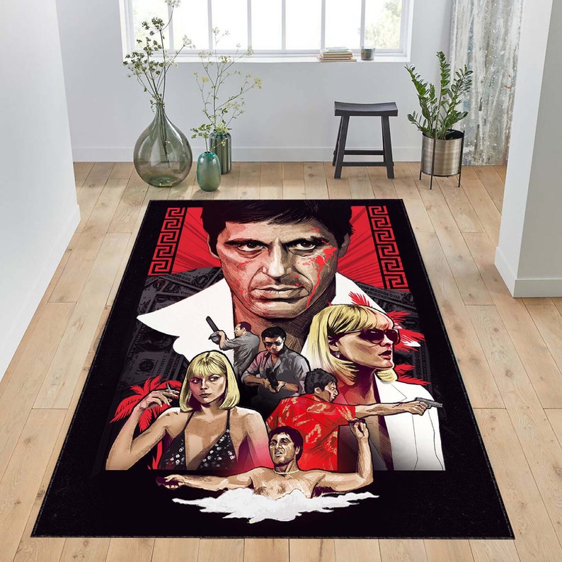 Scarface, Mafia Movie Scarface Rug, Legendman, - Etsy