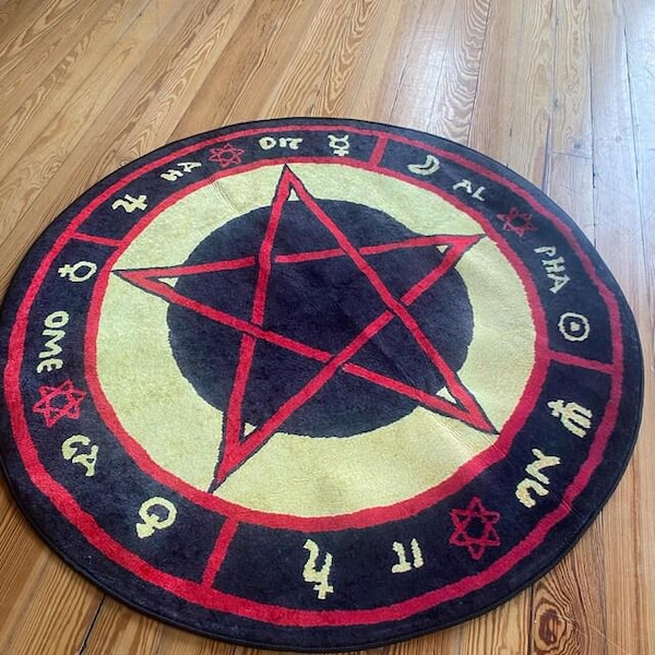 Pentacle Area Rug - Etsy