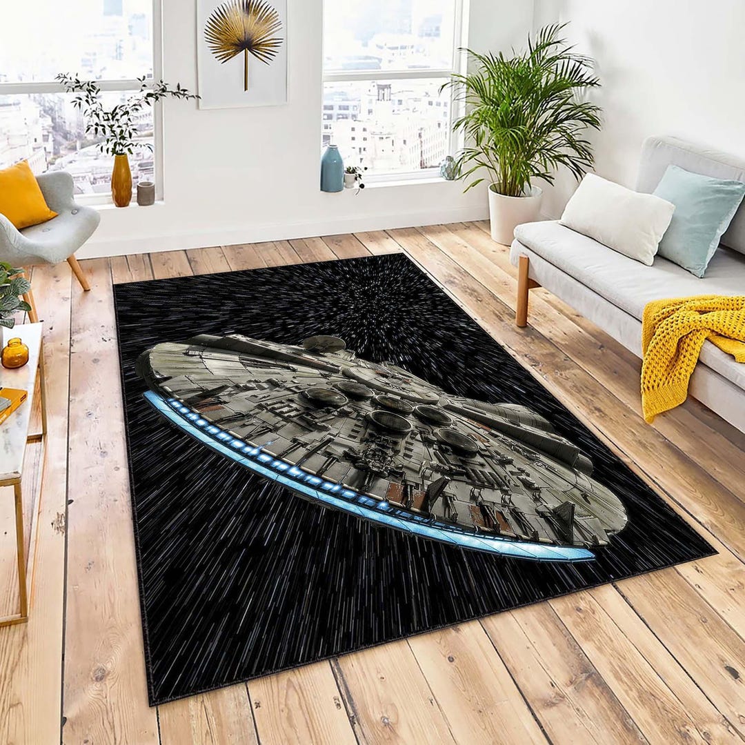 Star Wars Millennium Falcon Rug, the Hyperdrive Spaceport Rug ...