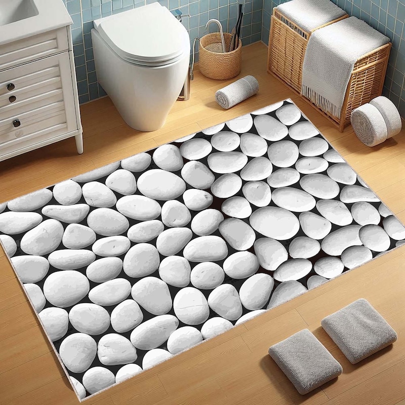 Pebble Bath Rug - Etsy