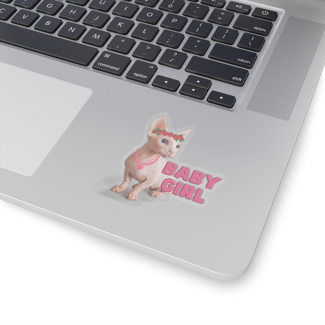Baby Girl Sphinx Cat Hairless Cat Kiss-cut Stickers - Etsy