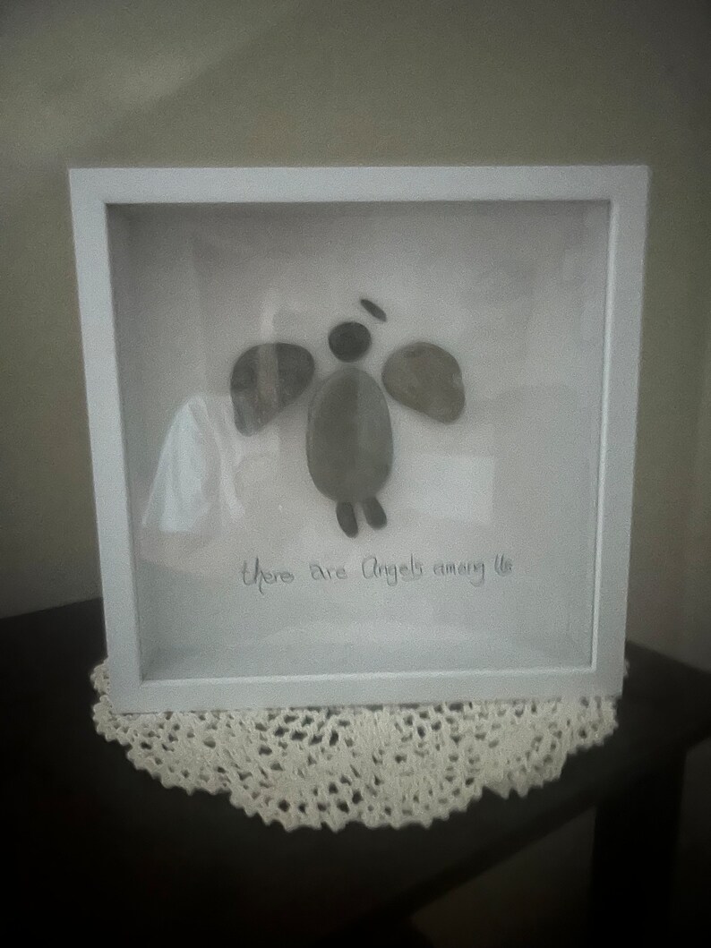 Guardian Angel Pebble Art. Free Shipping - Etsy