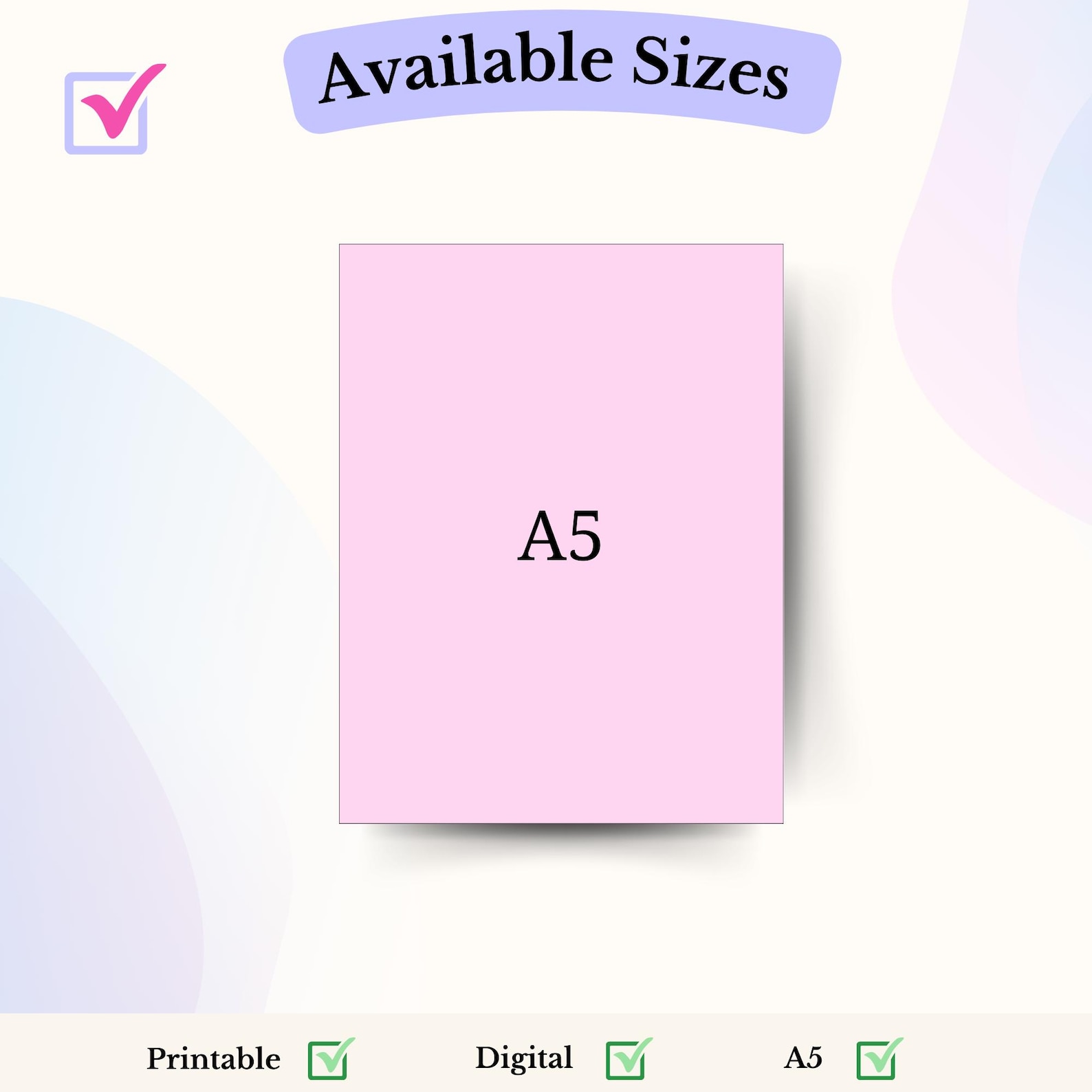 Weekly Spread Bullet Journal Page A5 Printable Digital Planner Undated ...