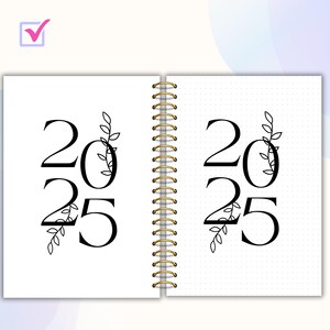 2025 Cover Page Bundle Bullet Journal Starter Pack 2025 Title Page 2025 ...